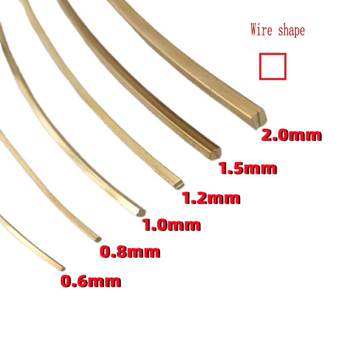 DEAD SOFT SQUARE Brass Wire for DIY Jewelry Making Wire working ...
