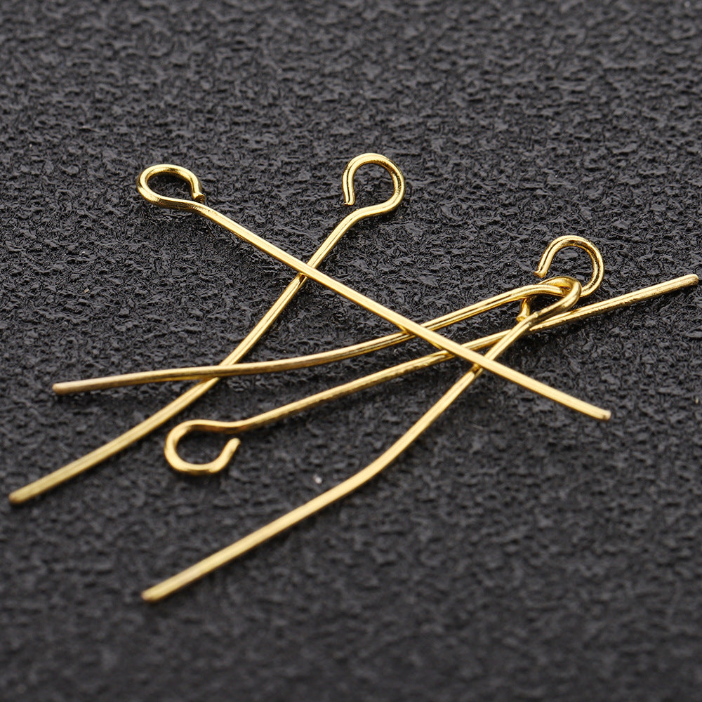 10 or 100pcs/pack 9 pins eye pin-Vacuum Plating Waterproof Stainless s ...